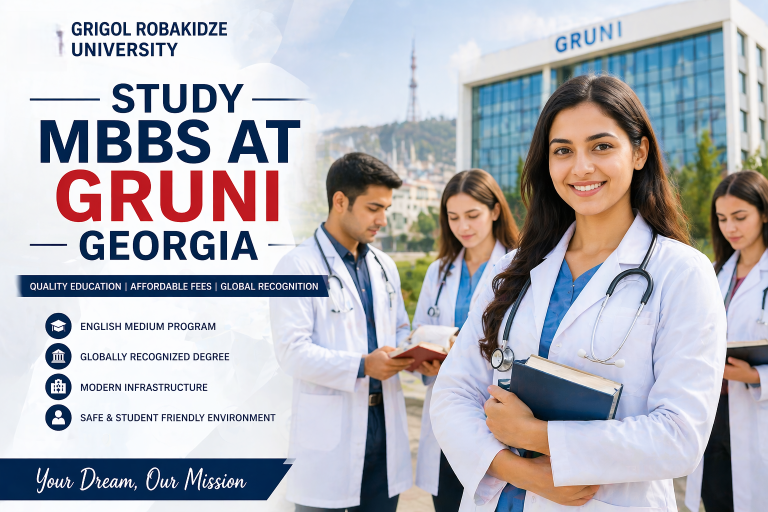 Study MBBS At Grigol Robakidze University (GRUNI), Georgia - Admissions ...